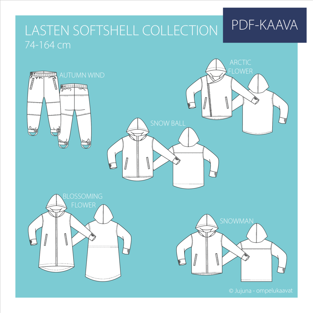 PDF Lasten raglanpaita (B-mitotus) 80-164 cm ⋆ Jujuna